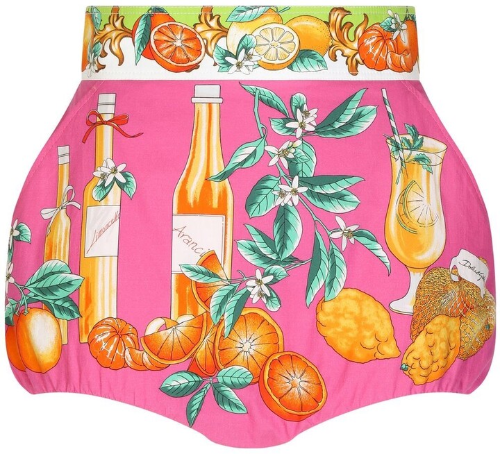 Dolce & Gabbana Fruit-Print Bloomer Shorts - ShopStyle