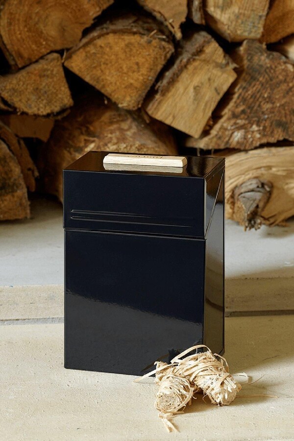 Valiant Firelighter Storage Box - Metal Container with Flip Top Lid ...