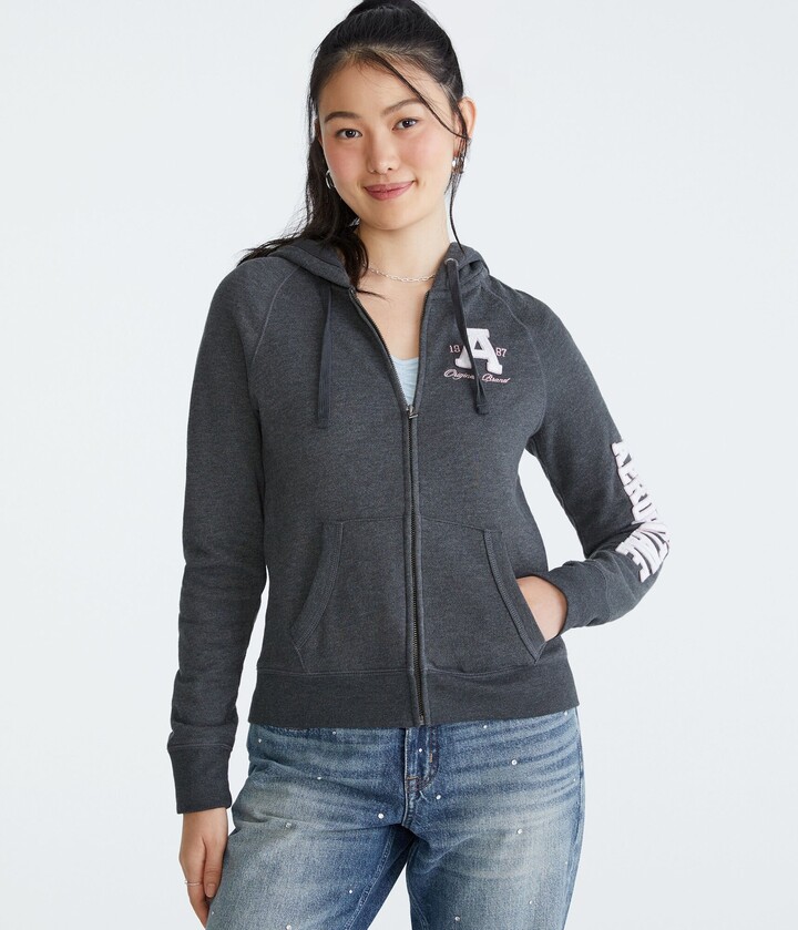 Aeropostale A87 Original Brand Full-Zip Hoodie - ShopStyle
