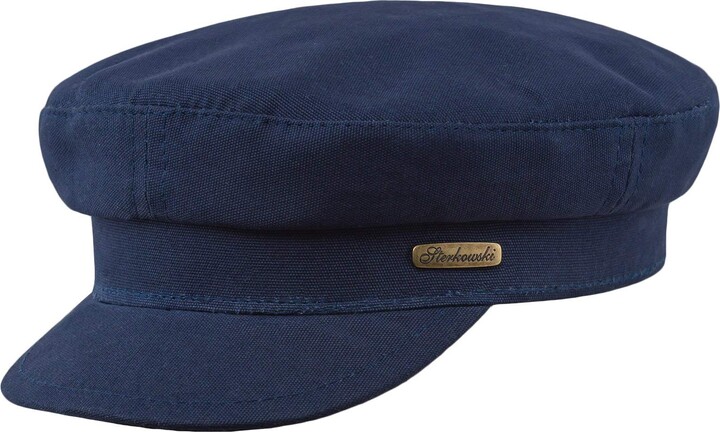 Sterkowski Trawler Hat Pure Softened Cotton UK 8 Navy Blue - ShopStyle