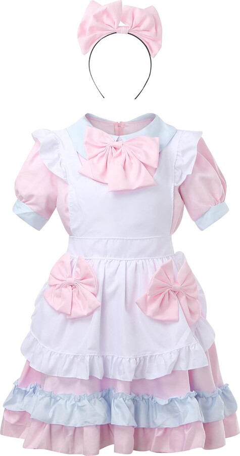 Hoothy Herren Women Anime Maid Dress Sexy Outfits Women Uk Maids Outfit