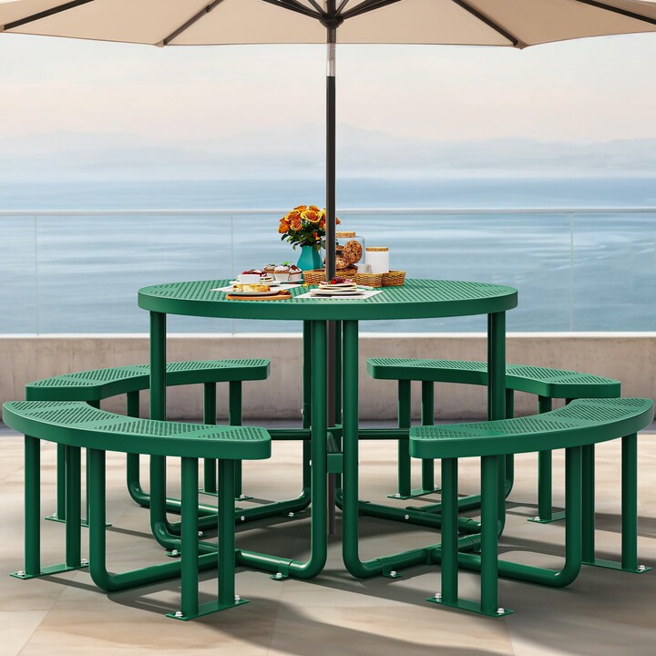 YITAHOME Heavy Duty Steel Picnic Table - ShopStyle