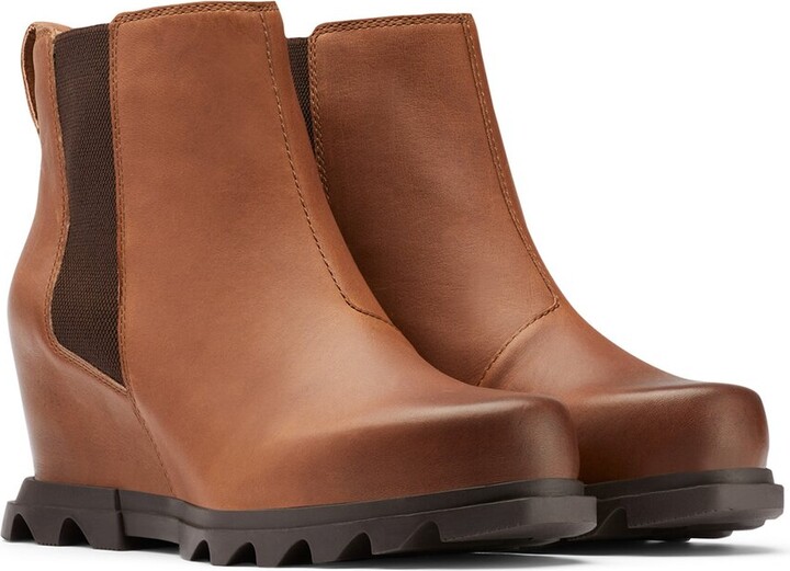 Sorel Joan Of Arctic Wedge Iii Leather Chelsea Boot - ShopStyle