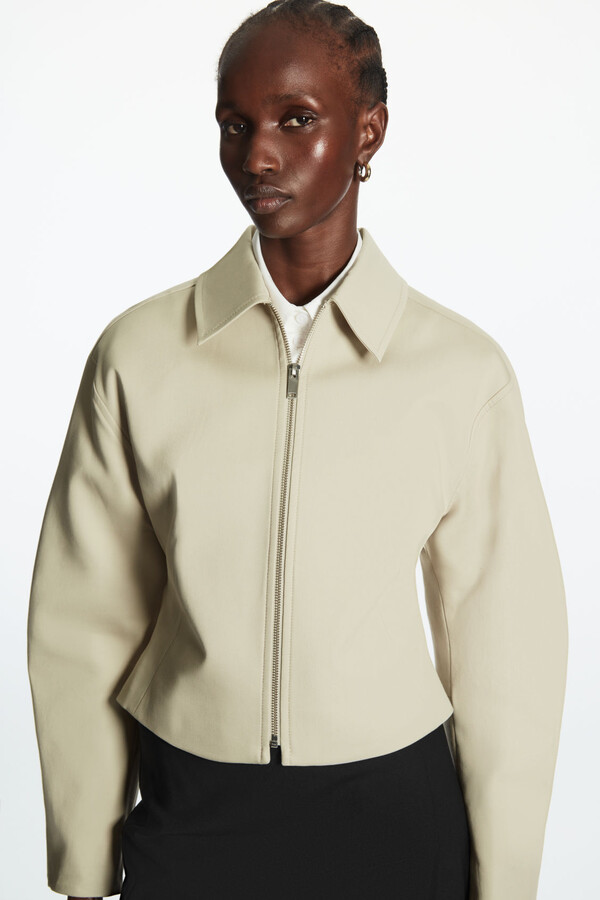 COS Minimal Cropped Jacket - ShopStyle