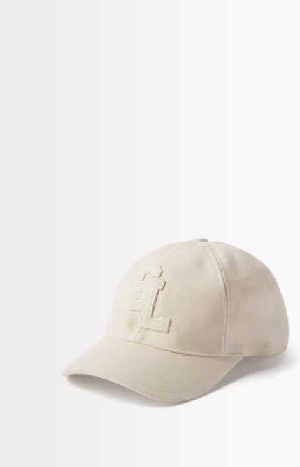 Saint Laurent Sl-embroidered Cotton-canvas Baseball Cap - ShopStyle Hats