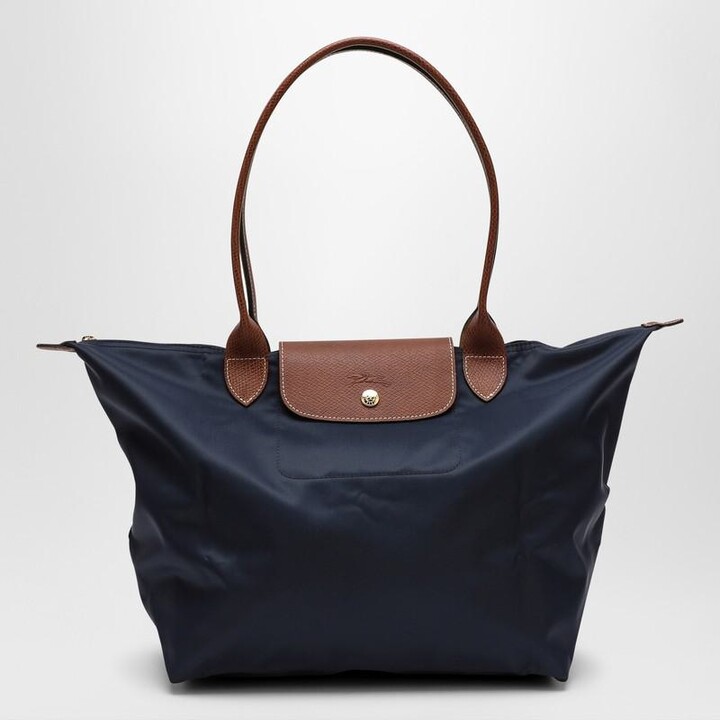 Longchamp Blue Navy Le Pliage Original L Bag - ShopStyle
