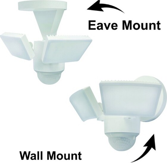 IQ America LED Outdoor Motion Sensor Floodlight – 1100 Lumens, 180 ...