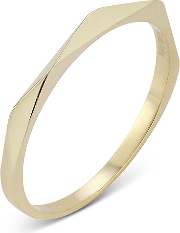 Moon & Meadow 14K Yellow Gold Angle Stack Ring - ShopStyle