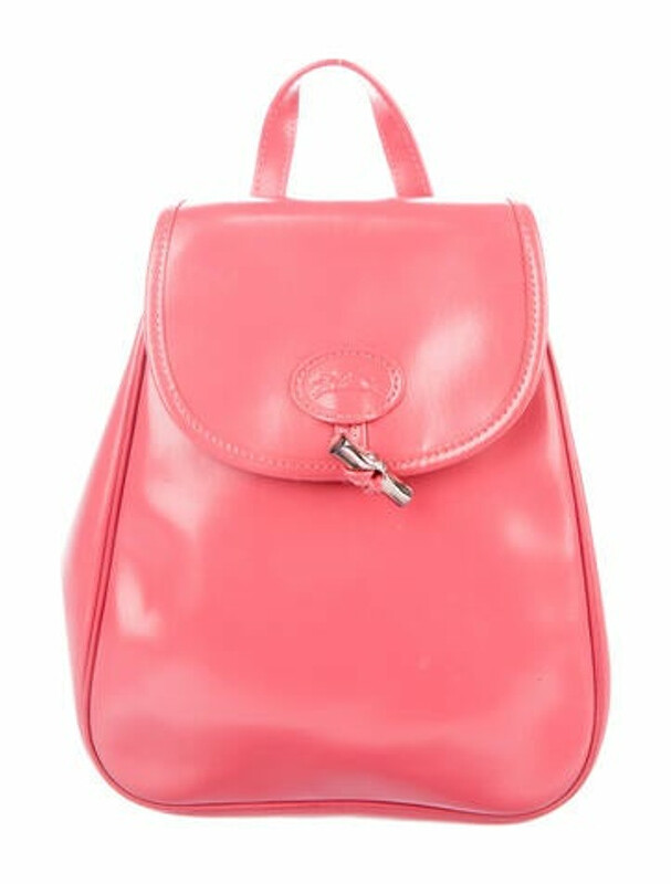 Longchamp Roseau Leather Backpack Pink - ShopStyle