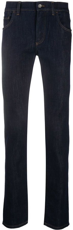 Dolce & Gabbana Logo Patch Low-Rise Jeans - ShopStyle