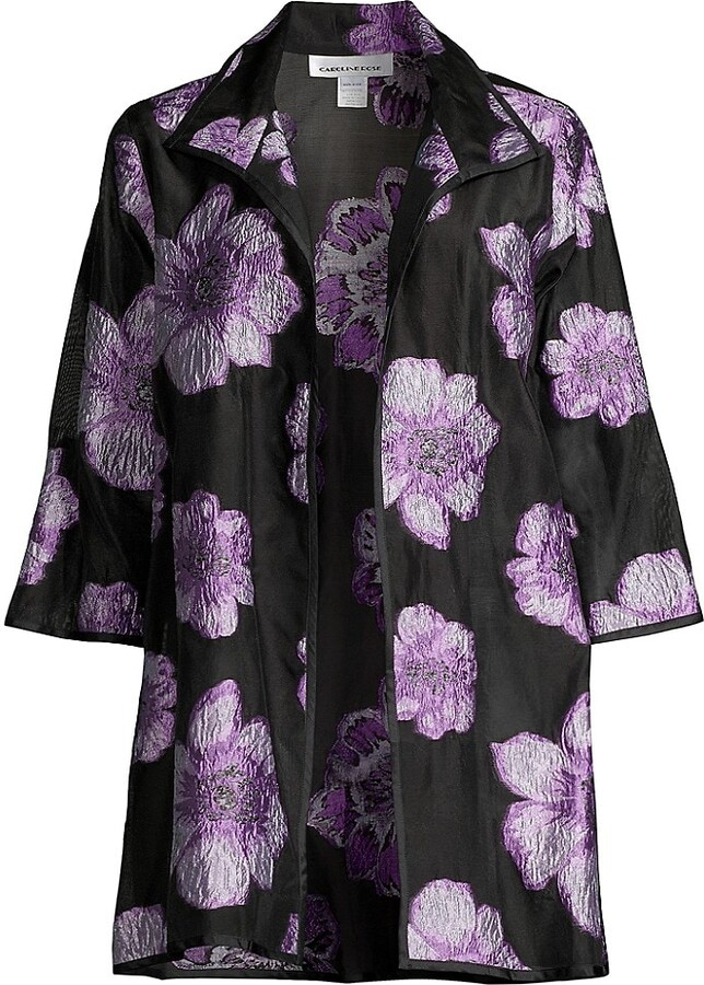 Caroline Rose Polished & Pretty Radiant Blooms Devore Topper ...