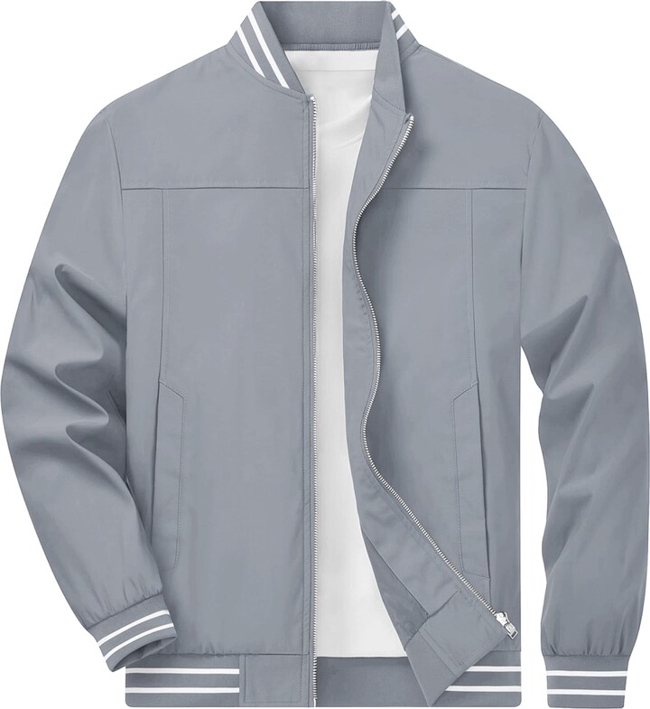 TACVASEN Men's Sport Jackets Casual Bomber Cargo Jacket Military ...