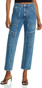 AGOLDE Cooper Cargo High Rise Ankle Straight Jeans in Regulation ...