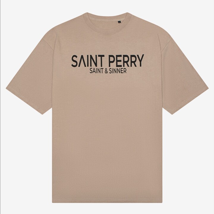 SAINT PERRY - Oversized T-Shirt Taupe Ss Sp1 - ShopStyle
