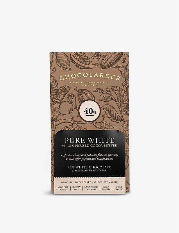 Chocolarder 40% Pure White Chocolate bar 70g - ShopStyle Food & Beverage