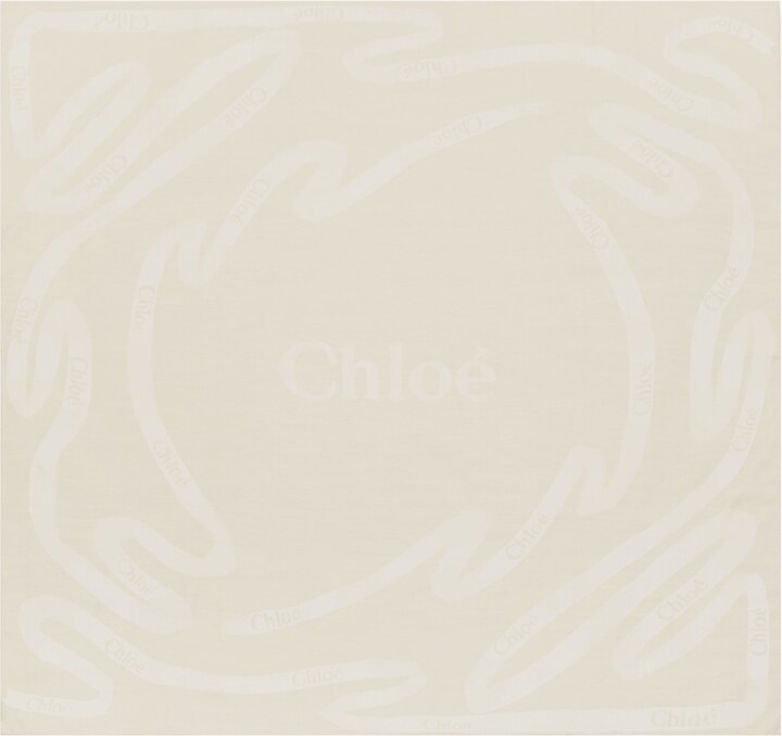 Chloé Ribbon jacquard shawl - ShopStyle Scarves & Wraps