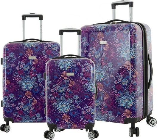 Travelers Club Bella Caronia Posh 3pc Expandable Hardside Checked ...