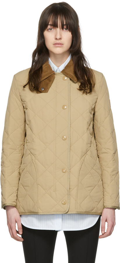 Burberry Beige Barn Jacket - ShopStyle