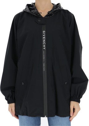 Givenchy Logo Hooded Windbreaker Jacket - ShopStyle Outerwear