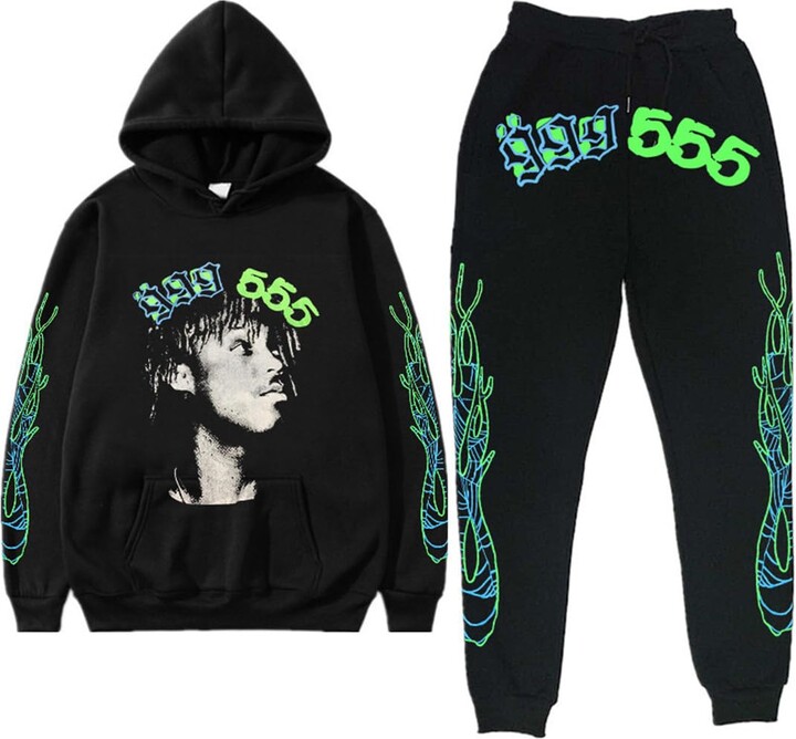 Silver Basic Men's Spider Tracksuit Spider Hoodie 555 and Pants Set Y2K ...