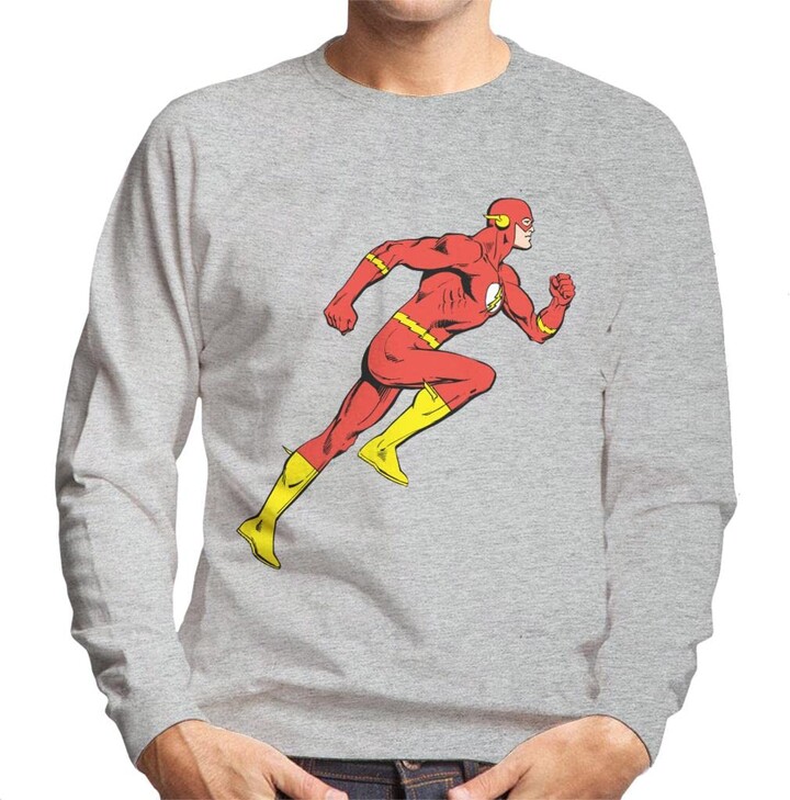 All+Every The Flash Comic Running Men's Sweatshirt Heather Grey ...