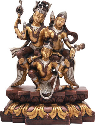 Bungalow Rose Garuda Flying with Bhagawan Vishnu and Devi Lakshmi ...