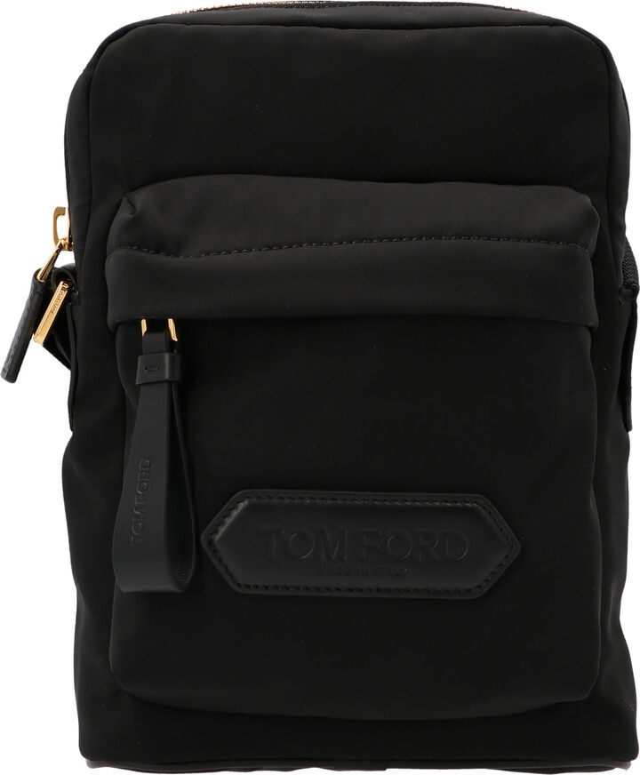 Tom Ford Logo Patched Messenger Bag - ShopStyle