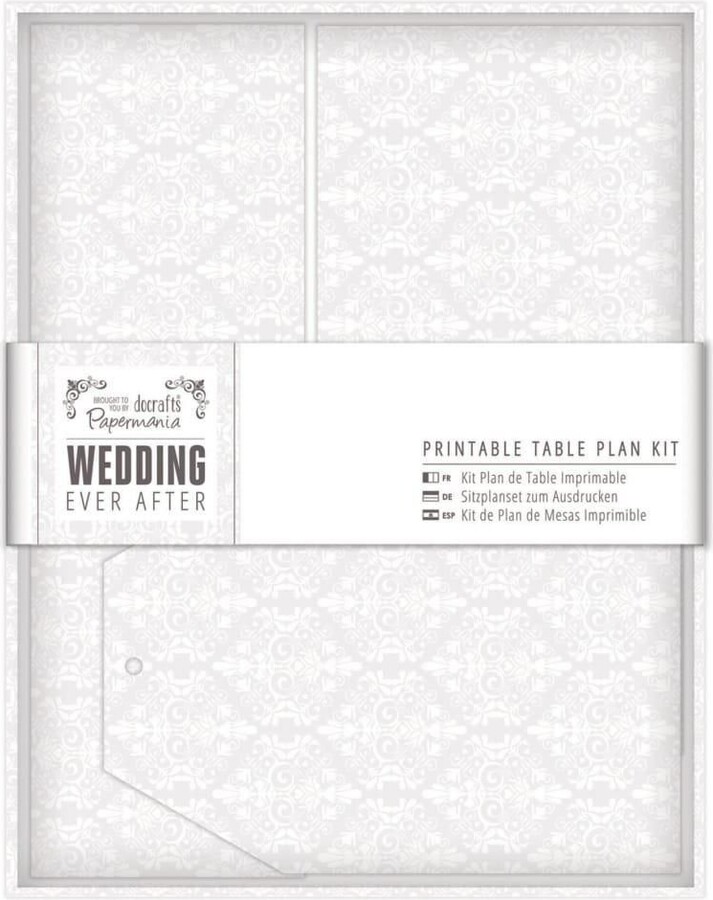 Papermania Printable Table Plan Kit - Wedding - Damask - ShopStyle