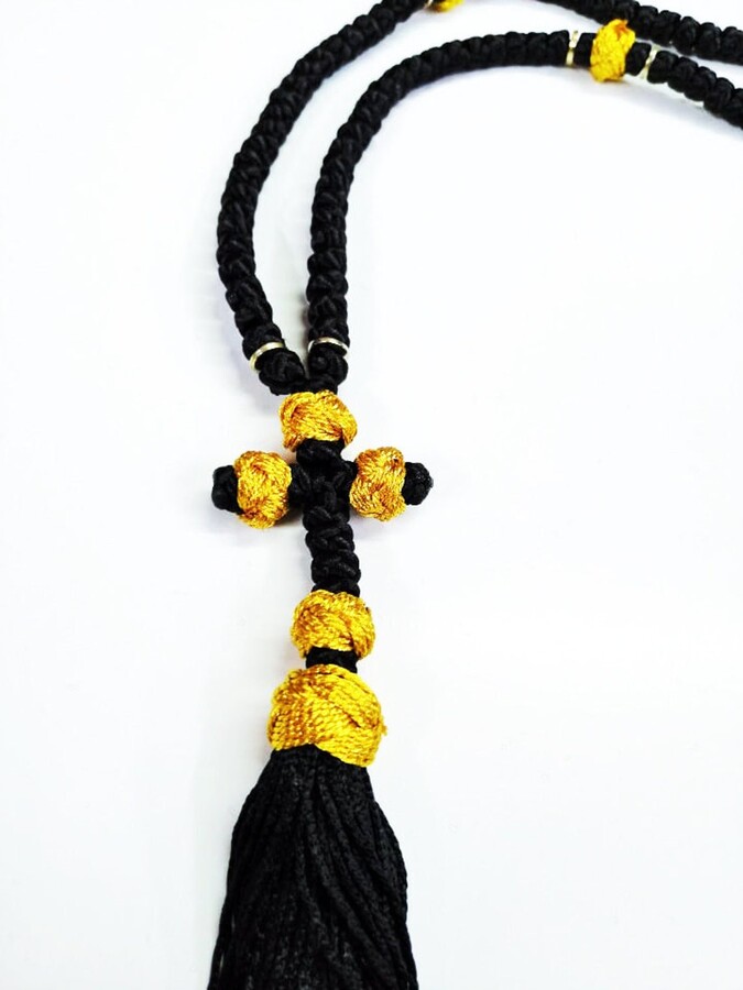 Etsy Prayer Rope 100 Knots in Black & Gold Color For Hand Prayers ...