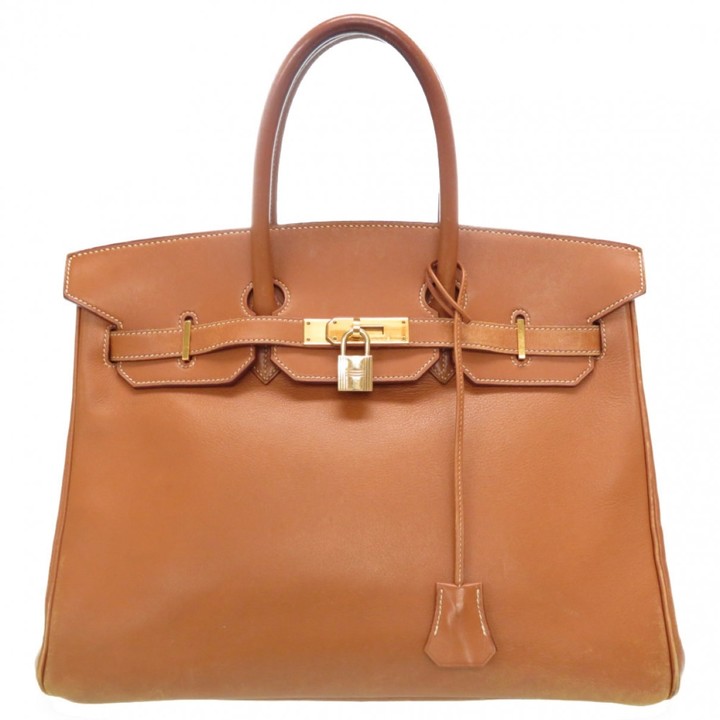 Hermes Birkin 35 Camel Leather Handbags - ShopStyle Bags