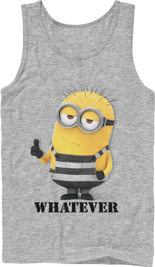 Men's Despicable Me 3 Minion Whatever Prisoner Tank Top - Athletic ...