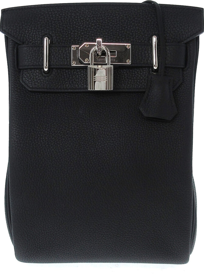 Hermes Kelly Black Leather Backpack Bag (Pre-Owned) - ShopStyle