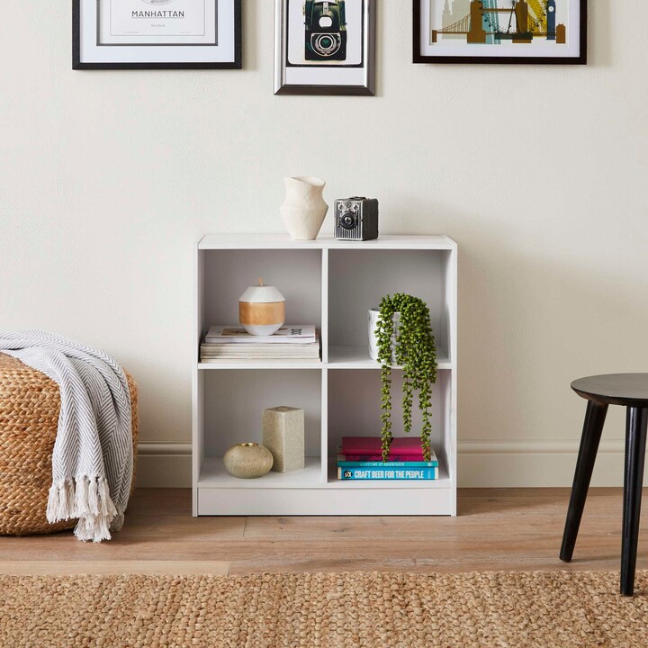 Dunelm Small 4 Cube Shelving Unit Frame White - ShopStyle