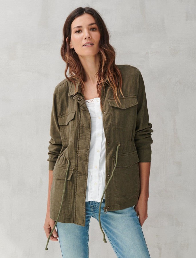 Linen Utility Jacket - ShopStyle