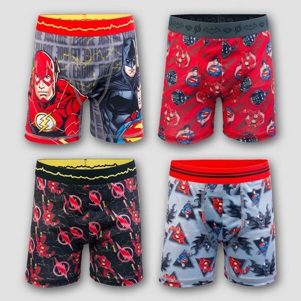 The Little Mermaid Boys' DC Comics The Flash 4pk Boxer Briefs - - ShopStyle