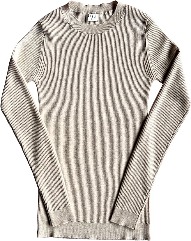 Mabli Magnus Skinny Rib - Almond - ShopStyle Sweaters