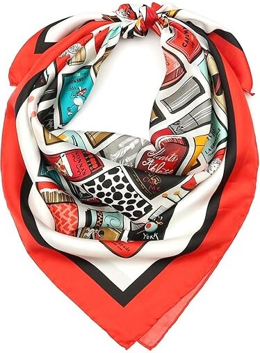 Kate Spade Matchbox Silk Square (Multi) Scarves - ShopStyle