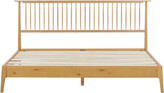 NTC Ruby Solid Wood Bed Frame with Spindle Headboard and Silent Slats ...