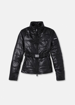 Versace La Greca print puffer jacket - ShopStyle