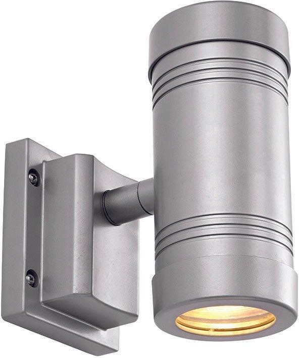 Loops Outdoor Wall Light IP55 - Aluminium & Clear Glass - 2x5W LED GU10 ...