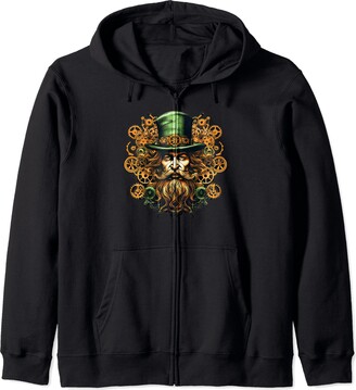Steampunk St Patrick's Day Retro Futuristic Design Steampunk Leprechaun ...