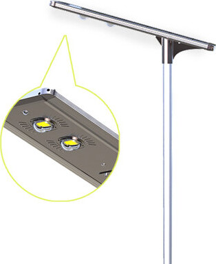 eLEDing 60-Watt Gray Solar Ultra Powerful Motion Activated Outdoor ...