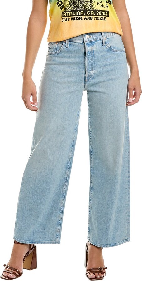 Mother High-Waist Spinner Skimp Pre-Party Wide Leg Jean - ShopStyle