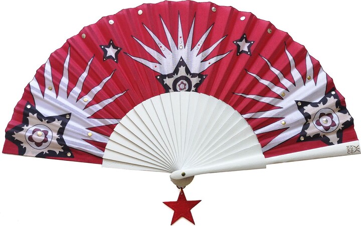 Khu Khu White Texan Star Hand Fan - ShopStyle Key Chains