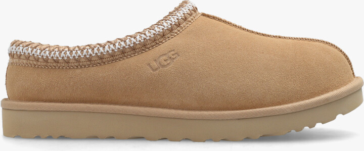 UGG ‘Tasman’ Suede Slides - Beige - ShopStyle