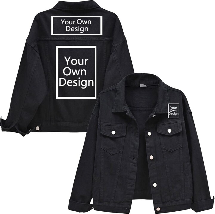 ALRRGPB Custom Women's Denim Jacket Design Your Own Jean jacket ...