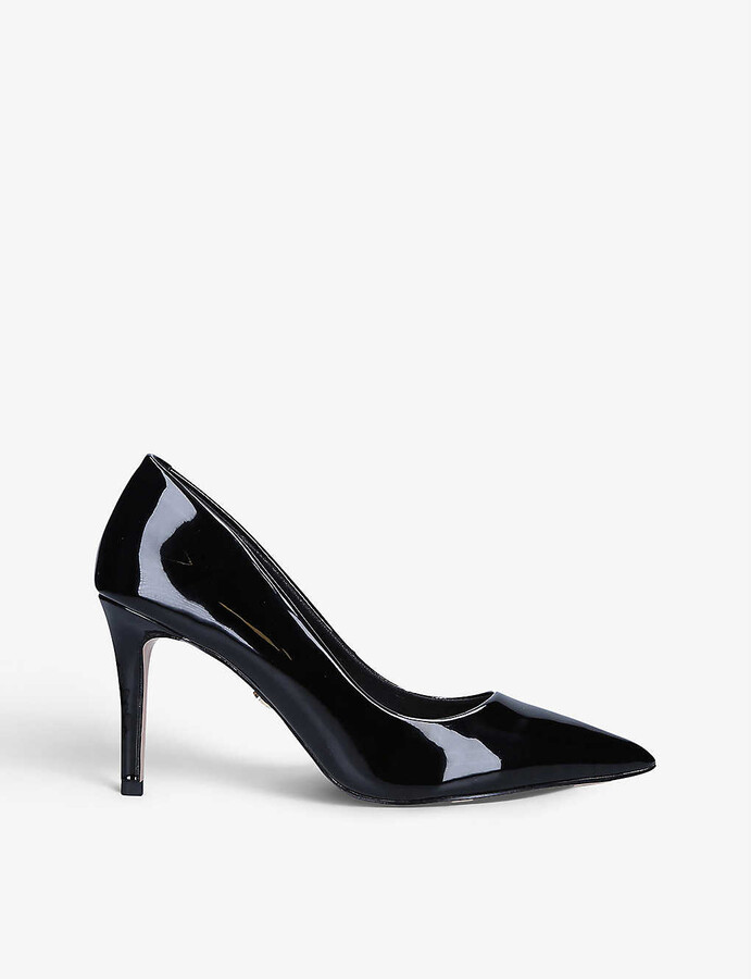 KG KURT GEIGER Alia2 patent vegan court shoes - ShopStyle Pumps