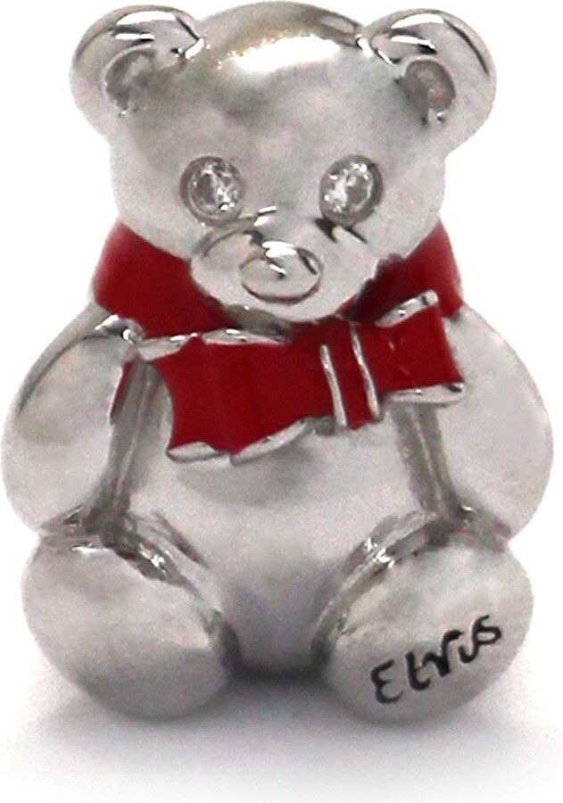 Elvis Presley Women's Sterling Silver Teddy Bear Charm with Insignia ...