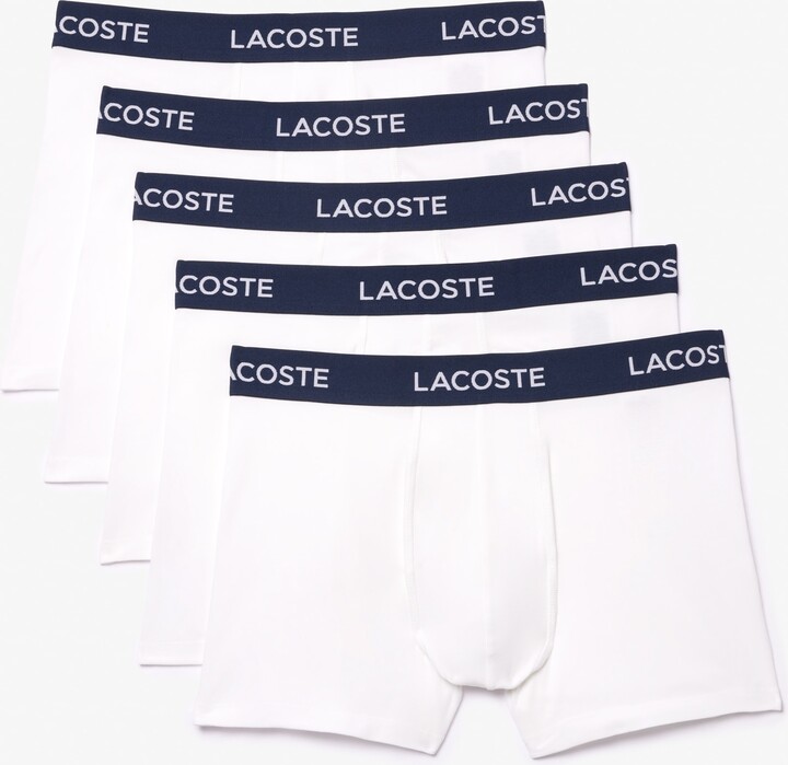 Lacoste Men’s 5-Pack Logo Waist Boxers - ShopStyle