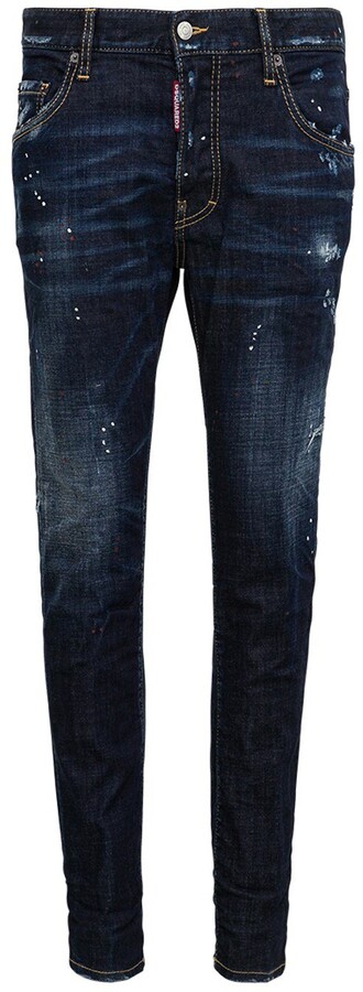 DSQUARED2 Denim Jeans with Color Splash detail - ShopStyle